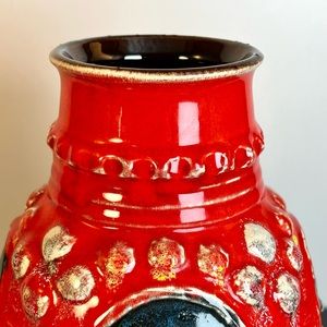 keramik | Accents | Vintage Vibrant Red West Germany Bay Keramik ...